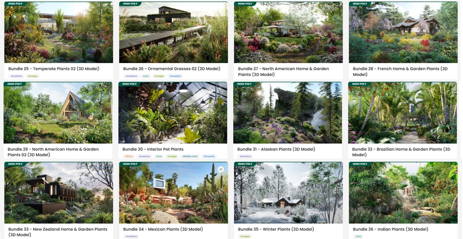 GLOBE PLANTS Vol 1-50 – Render DC